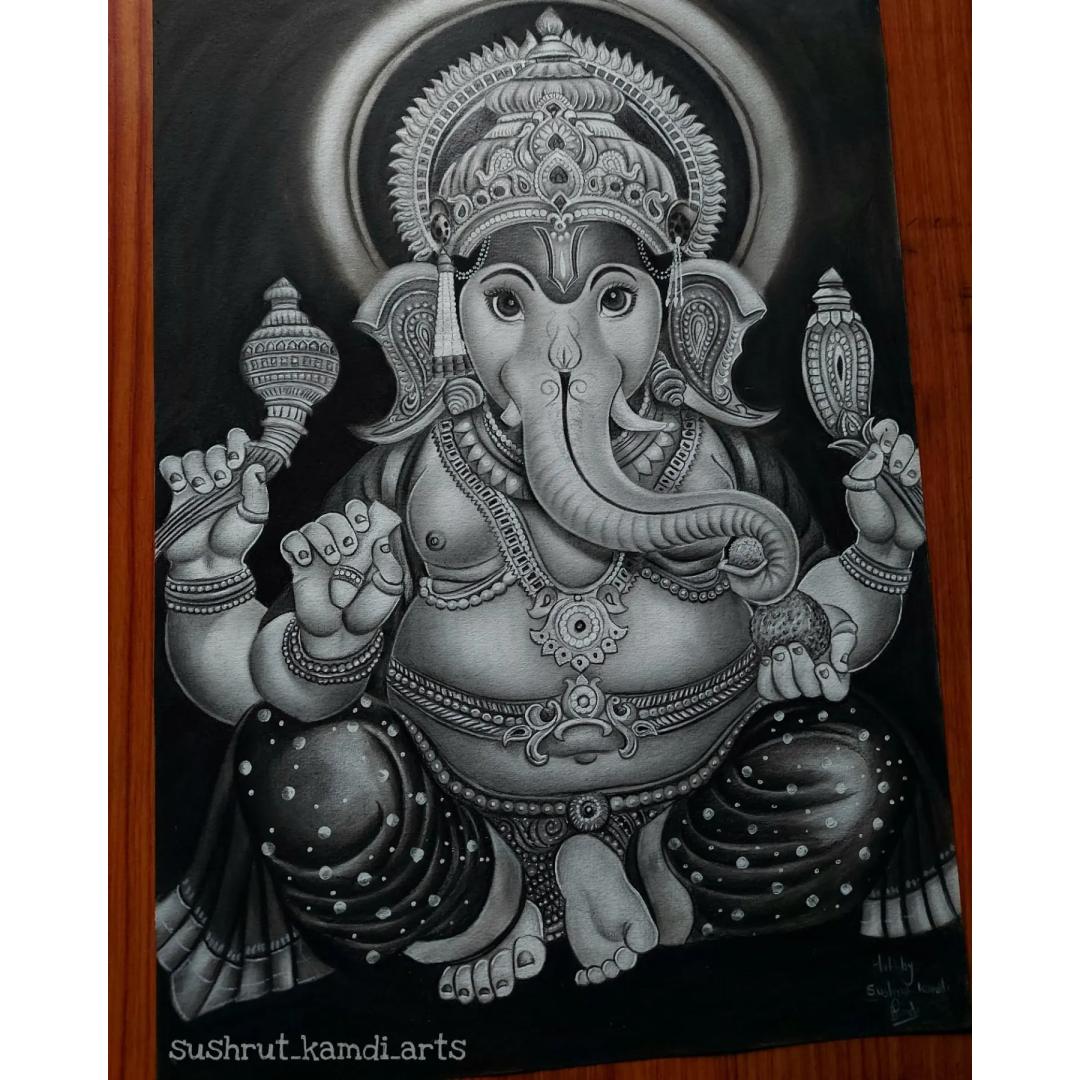 Pencil Art Of Lord Ganesha